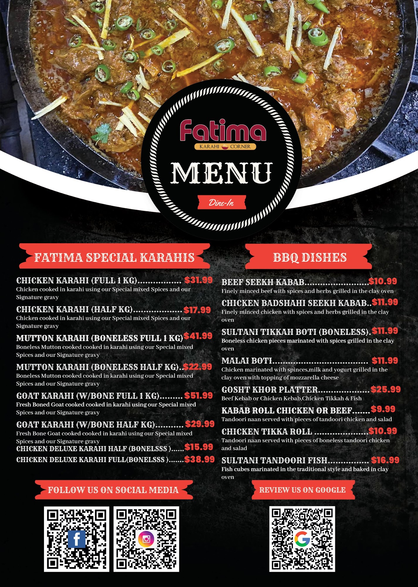 Fatima Karahi Corner, Calgary - Menu, Reviews (195), Photos (59 ...