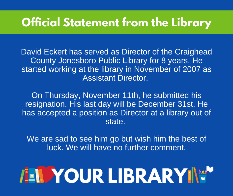 CRAIGHEAD COUNTY JONESBORO PUBLIC LIBRARY - Jonesboro AR - Hours ...