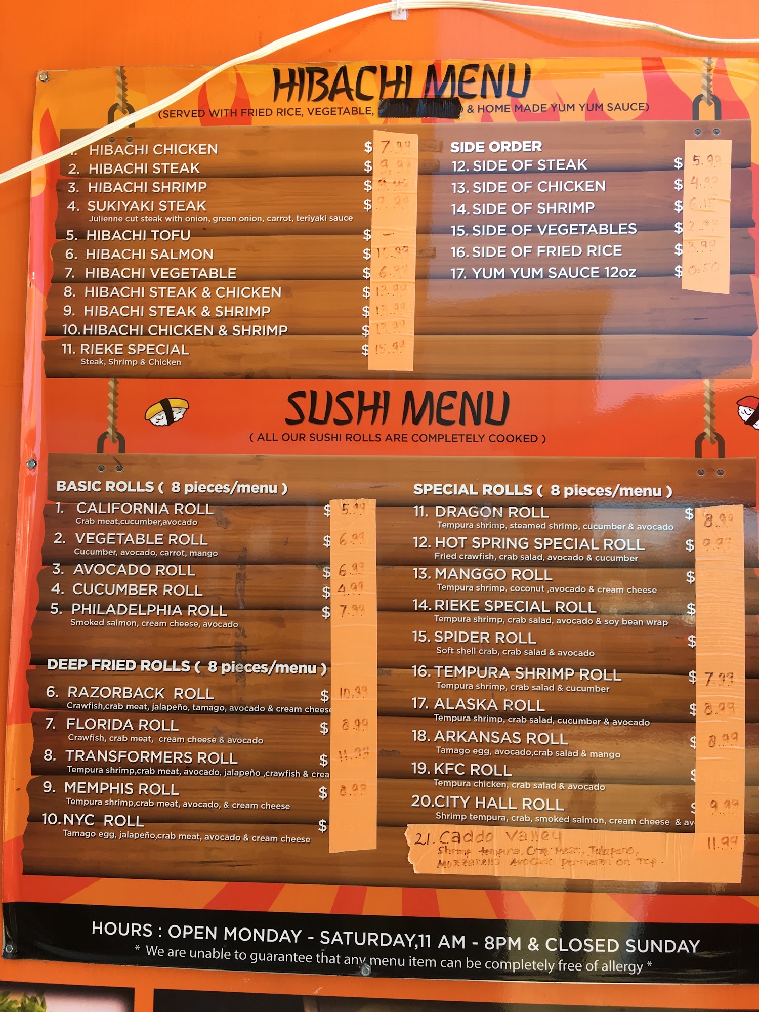 Rieki Hibachi & Sushi Food Truck, Texarkana - Menu, Reviews (77 ...