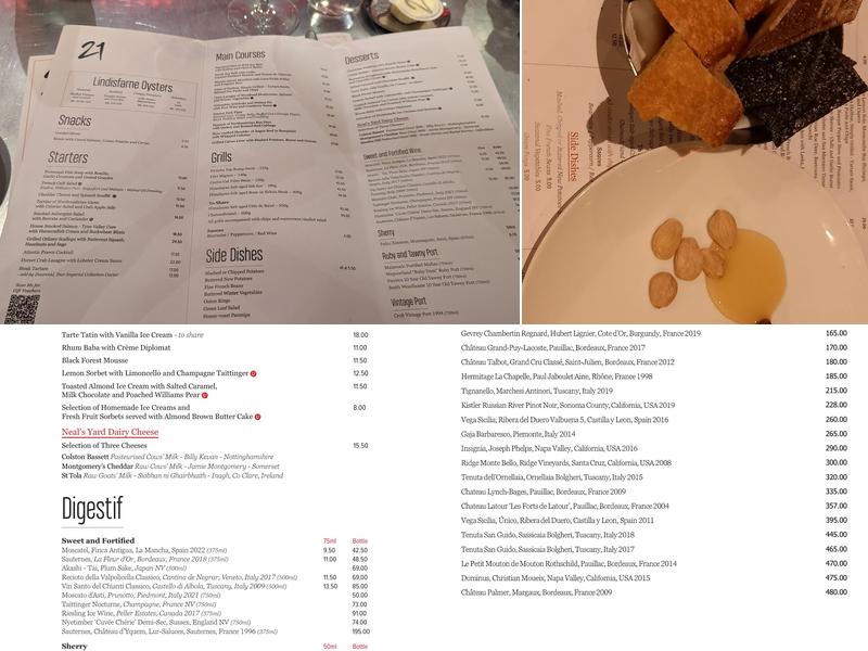 21 Newcastle upon Tyne, Tyne And Wear NE1 2HH - Menu, Reviews (185 ...