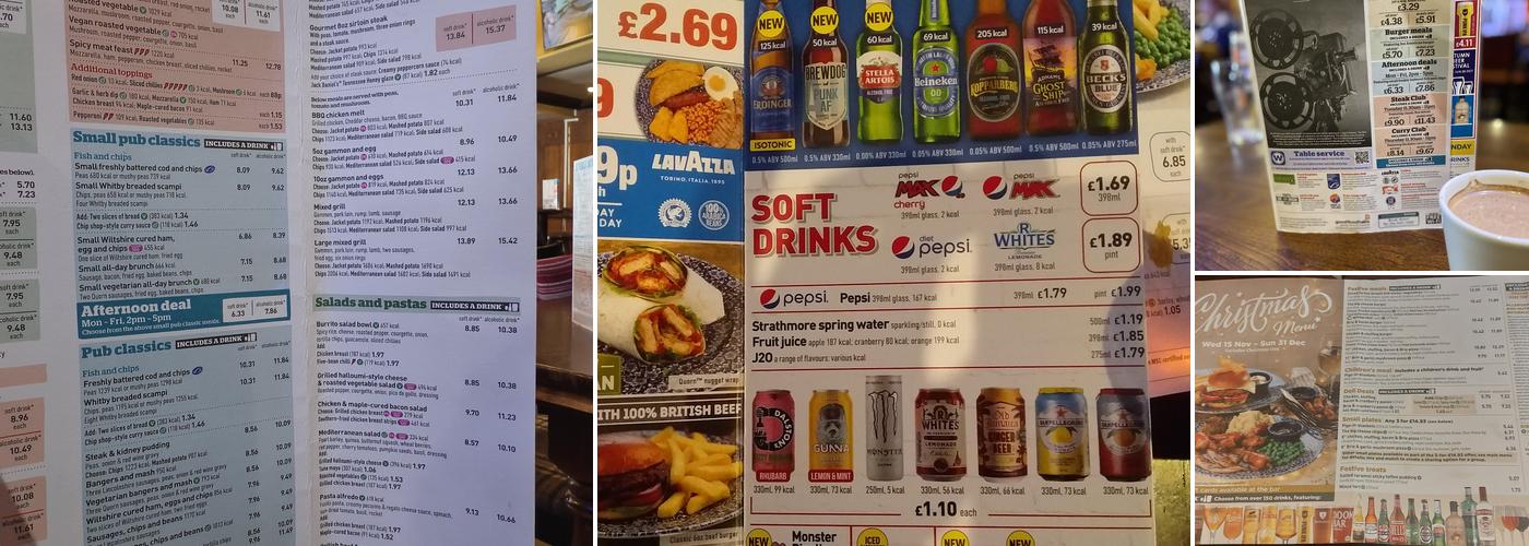 JD Wetherspoon 143-147 High St, Lincoln, Lincolnshire LN5 7PJ - Menu ...