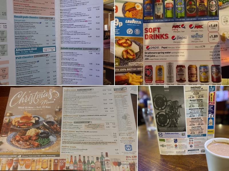 JD Wetherspoon 143-147 High St, Lincoln, Lincolnshire LN5 7PJ - Menu ...