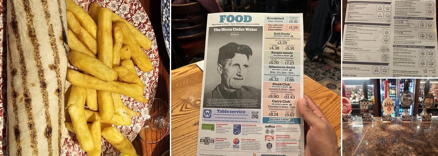 JD Wetherspoon 44 High St, Watford, Hertfordshire WD17 2BS - Menu ...