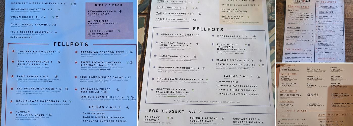 Fellpack Keswick, Cumbria CA12 5DQ - Menu, Reviews (316), Photos (35 ...