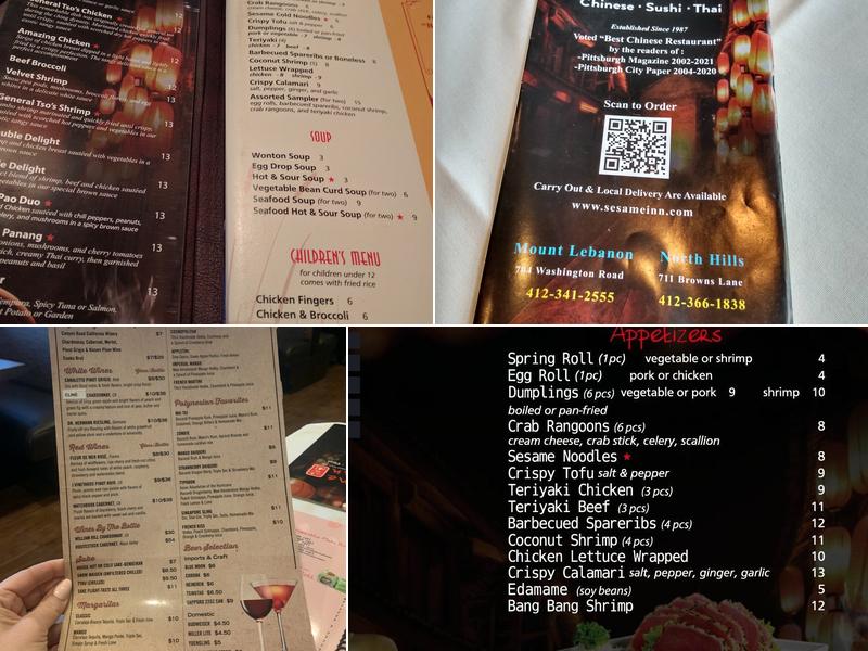 Sesame Inn, Pittsburgh - Menu, Reviews (288), Photos (44) - Restaurantji