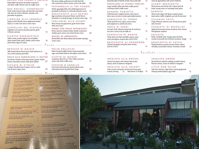 Il Davide, San Rafael - Menu, Reviews (681), Photos (74) - Restaurantji