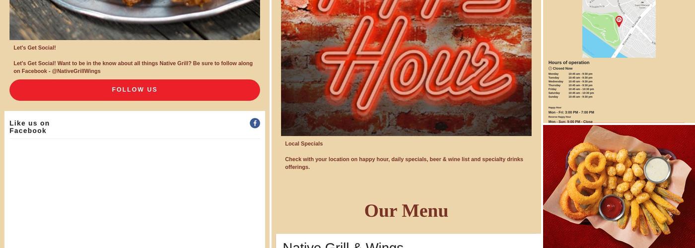 Native Grill & Wings, Tucson - Menu, Reviews (314), Photos (91 ...