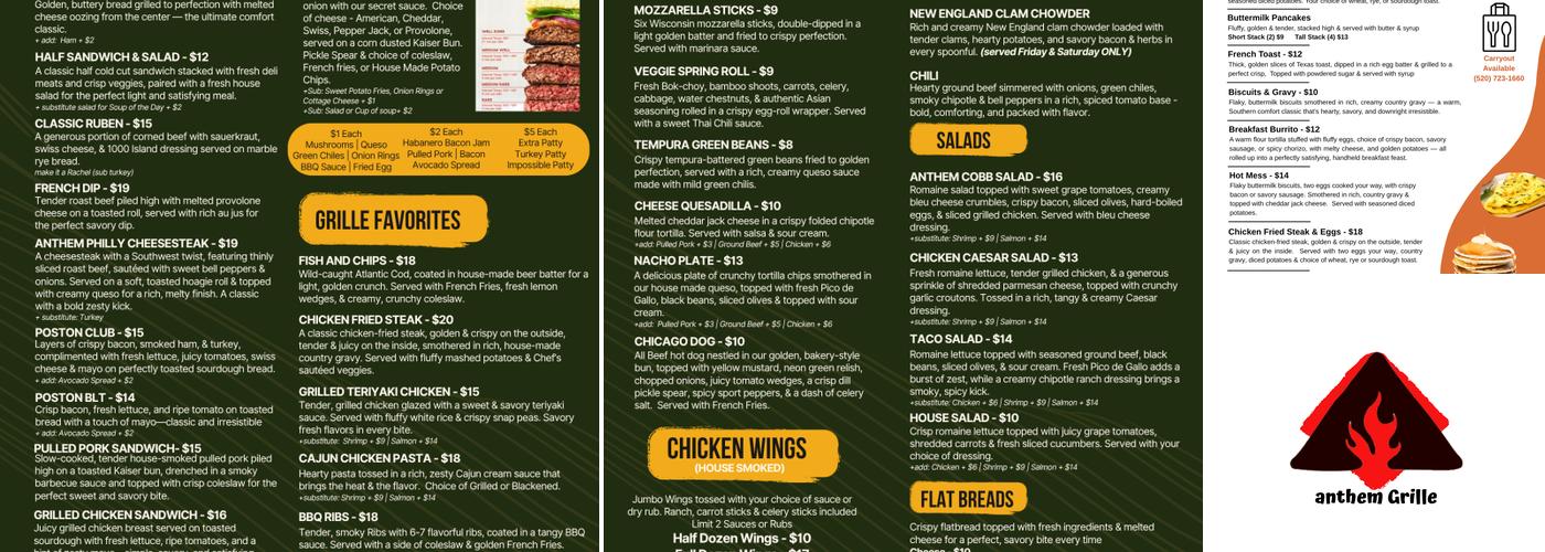 Anthem Grille, Florence - Menu, Reviews (327), Photos (48) - Restaurantji