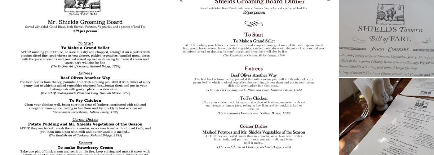 Shields Tavern, Williamsburg - Menu, Reviews (233), Photos (74 ...
