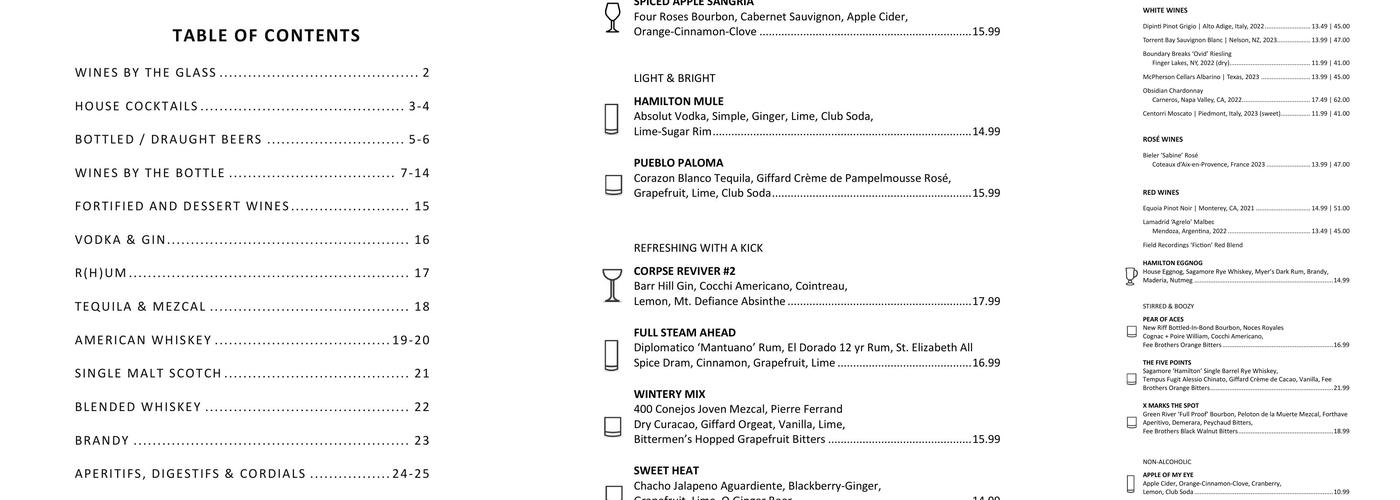 The Hamilton, Washington - Menu, Reviews (2014), Photos (121 ...