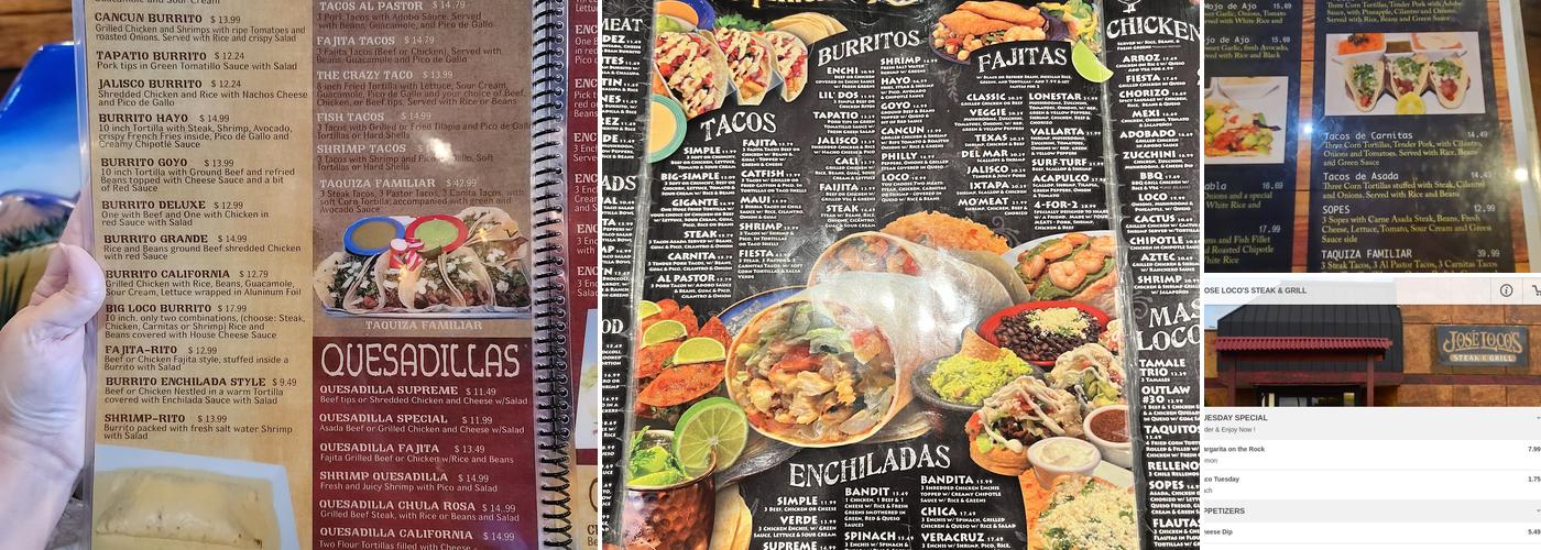 Jose Locos, Springfield - Menu, Reviews (443), Photos (74) - Restaurantji