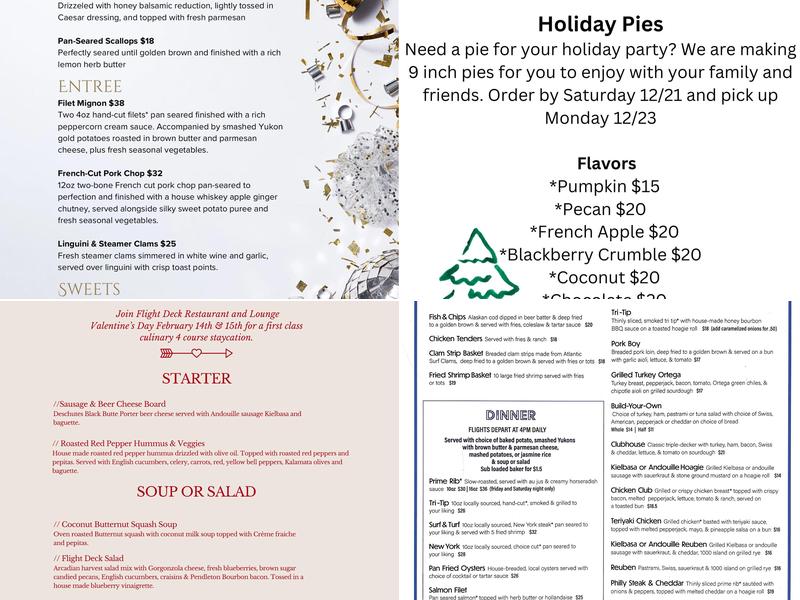 Flight Deck Restaurant & Lounge, Salem - Menu, Reviews (242), Photos ...