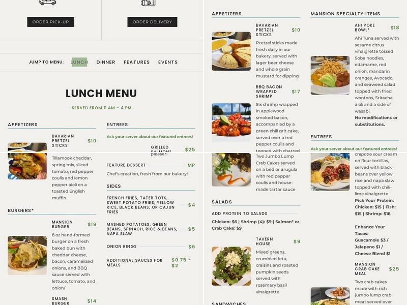 The Mansion, Melbourne - Menu, Reviews (608), Photos (82) - Restaurantji