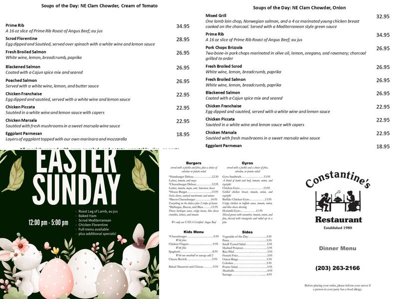 Constantine's Restaurant, Woodbury - Menu, Reviews (129), Photos (51 ...