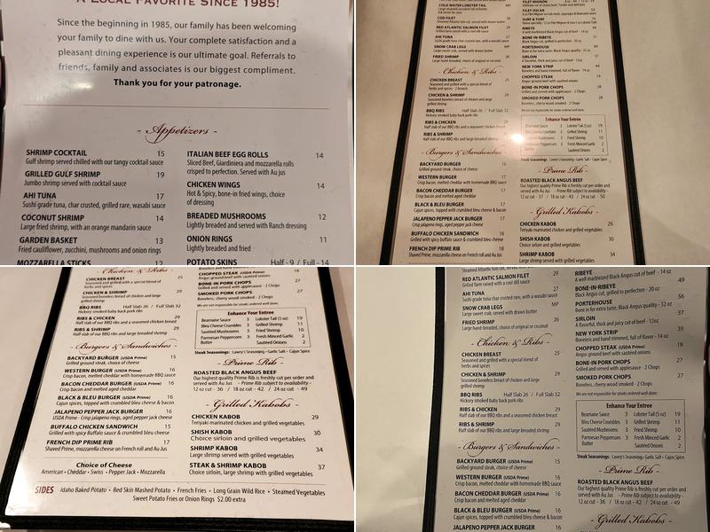 The Backyard Steak Pit, Gurnee - Menu, Reviews (369), Photos (60 ...