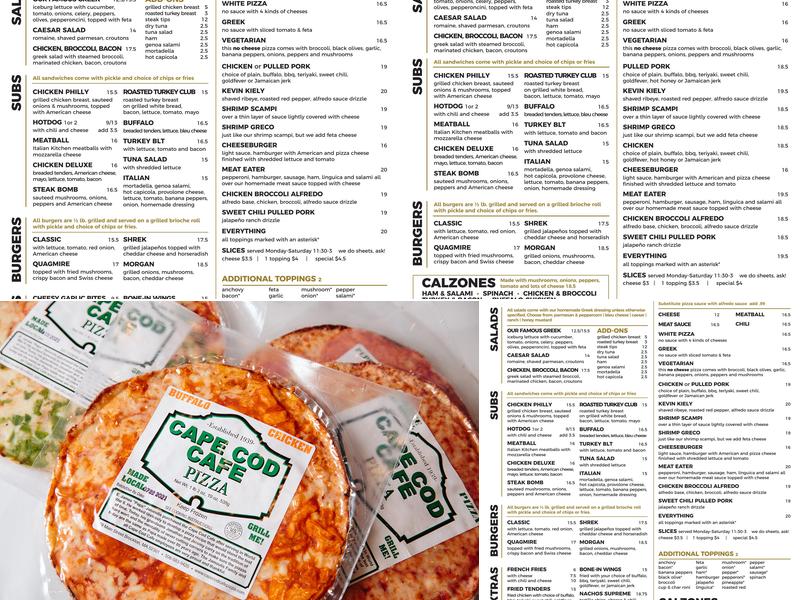 Cape Cod Cafe Pizza, Raynham - Menu, Reviews (164), Photos (37 ...