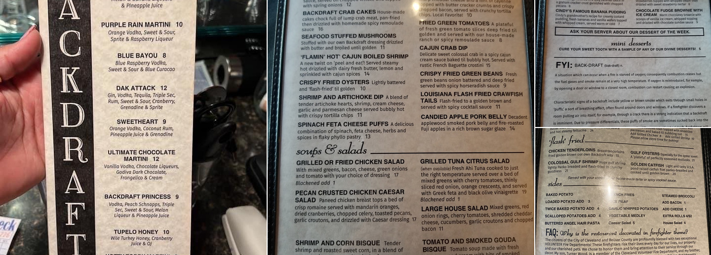 Backdraft Restaurant & Bar, Cleveland - Menu, Reviews (161), Photos (60 ...