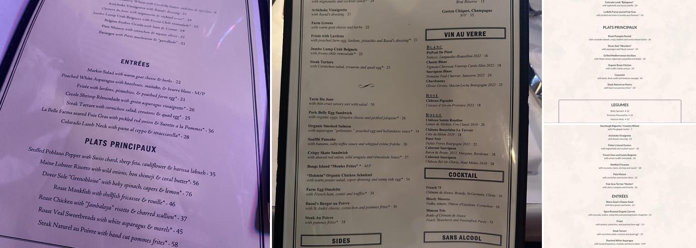 Raoul's, New York - Menu, Reviews (664), Photos (117) - Restaurantji