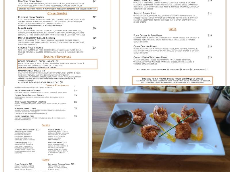 Cliffside Restaurant, St. George - Menu, Reviews (734), Photos (73 ...