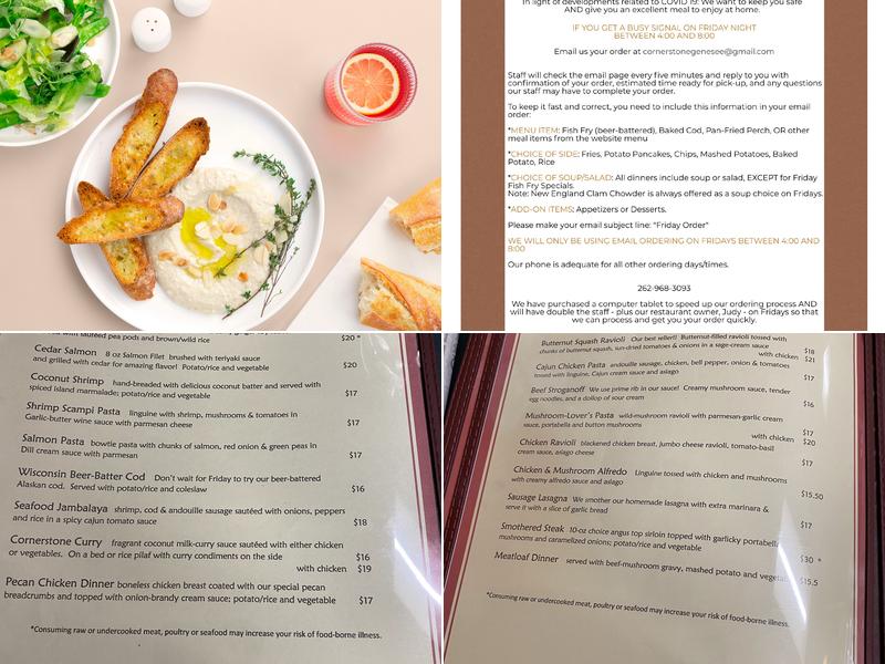 Cornerstone Restaurant, Genesee Depot - Menu, Reviews (184), Photos (53 ...