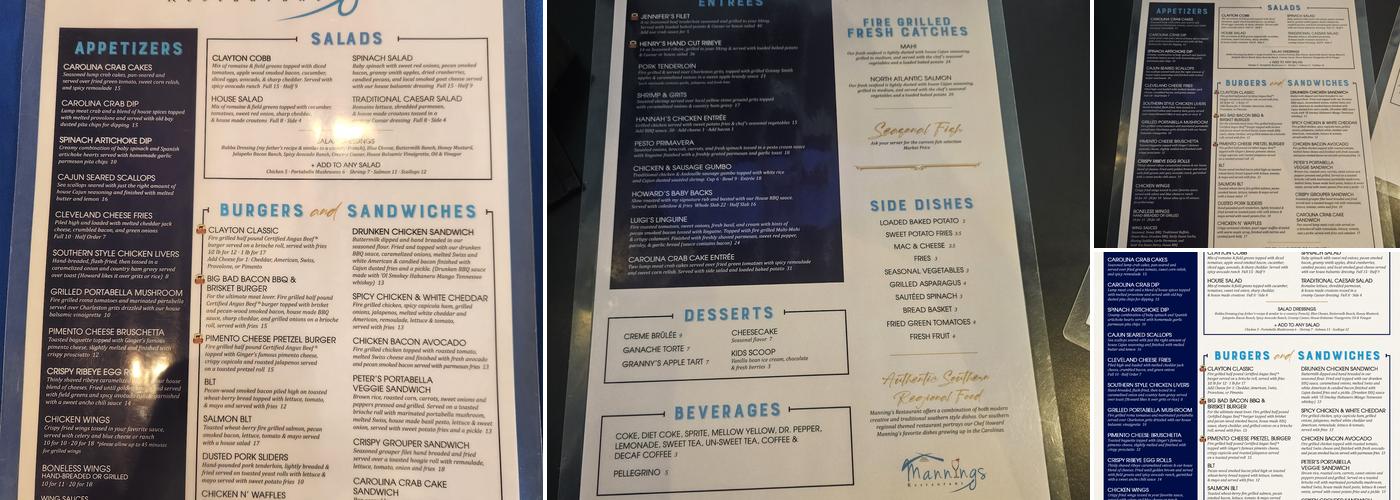 Mannings Restaurant, Clayton - Menu, Reviews (640), Photos (83 ...