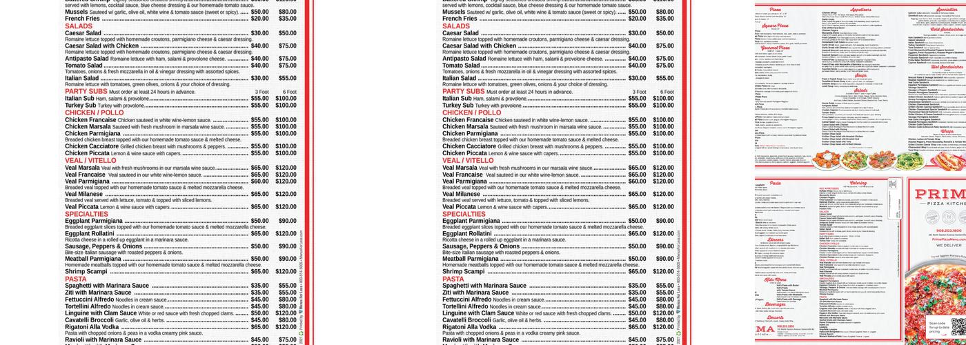 Prima Pizza Kitchen, Somerville - Menu, Reviews (311), Photos (58 ...