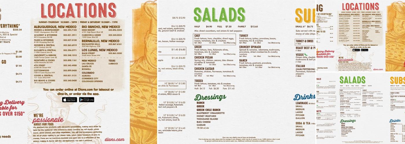 Dion's, Rio Rancho - Menu, Reviews (299), Photos (33) - Restaurantji