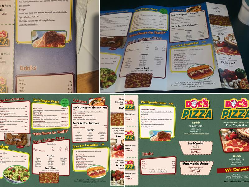 Doc's Pizza, Lindale - Menu, Reviews (221), Photos (29) - Restaurantji