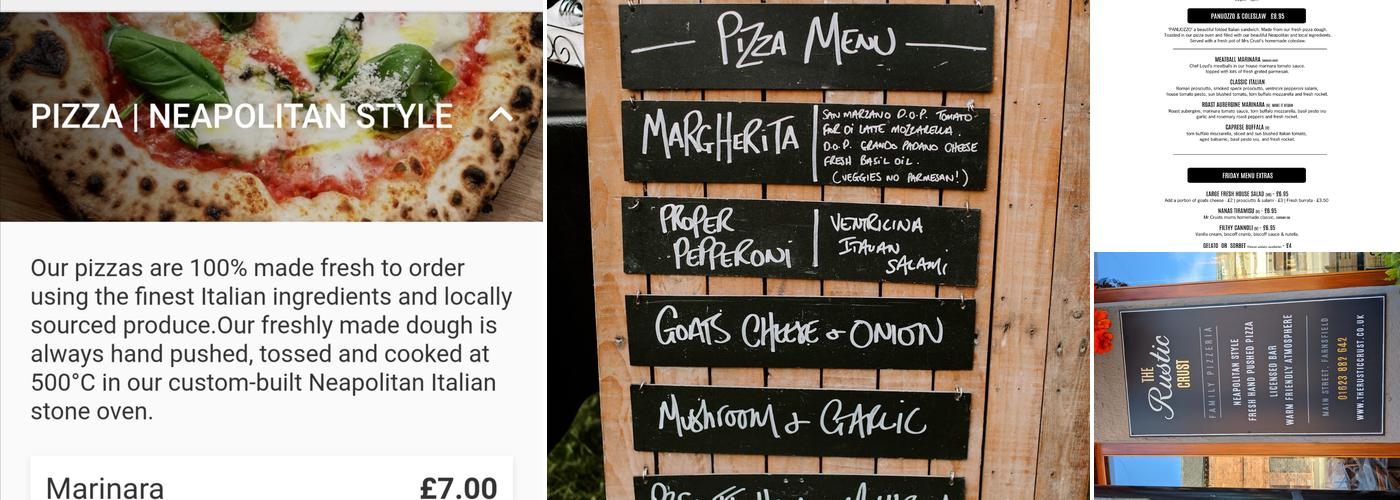 The Rustic Crust Farnsfield, Nottinghamshire NG22 8EF - Menu, Reviews ...