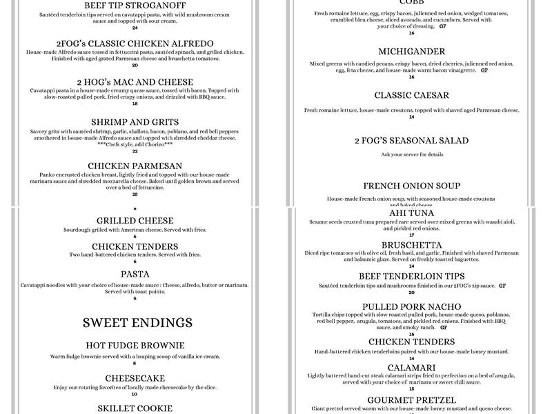 2FOG's Pub, Howell - Menu, Reviews (419), Photos (72) - Restaurantji