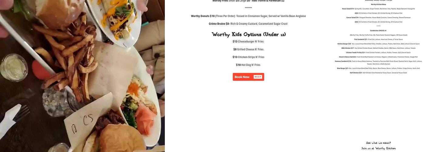 Worthy Kitchen, Woodstock - Menu, Reviews (583), Photos (80) - Restaurantji