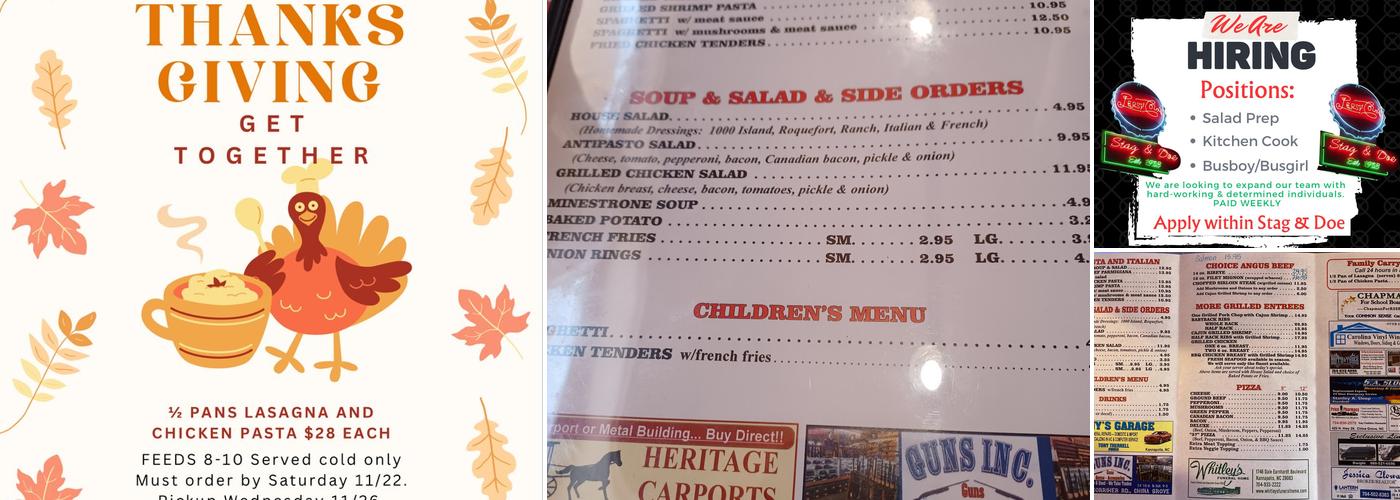 Stag & Doe, China Grove - Menu, Reviews (208), Photos (44) - Restaurantji