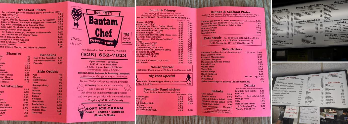 Bantam Chef, Marion - Menu, Reviews (223), Photos (52) - Restaurantji