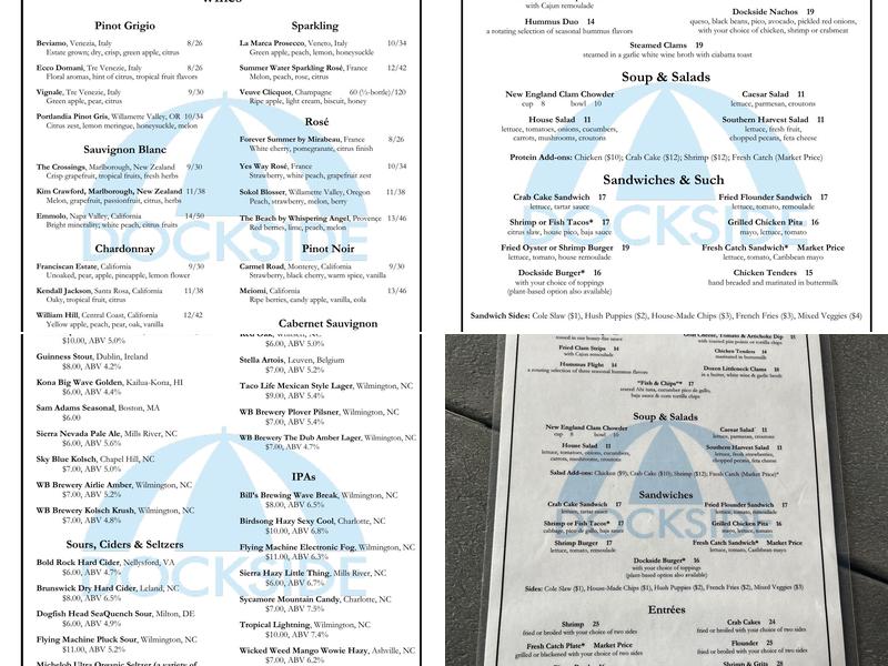 Dockside Restaurant, Wilmington - Menu, Reviews (537), Photos (76 ...