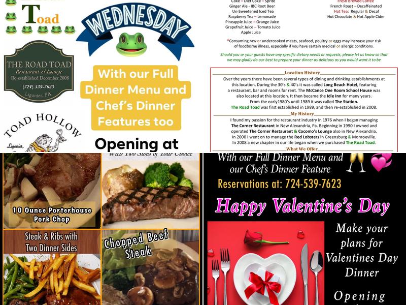 The Road Toad, Ligonier - Menu, Reviews (181), Photos (71) - Restaurantji