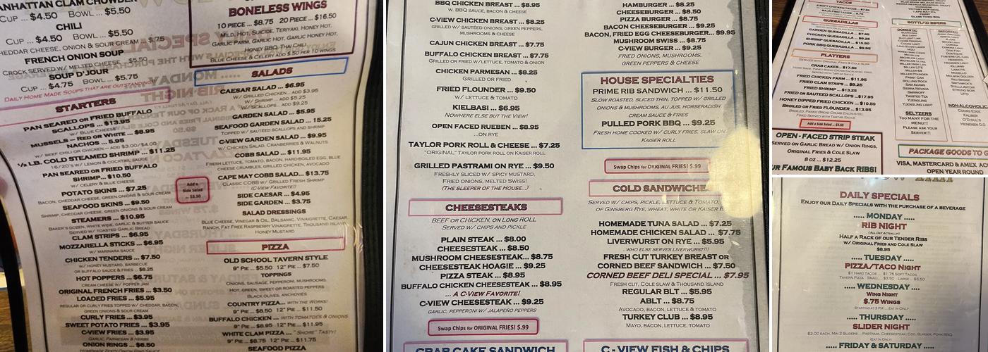 C-View Inn, Cape May - Menu, Reviews (429), Photos (73) - Restaurantji