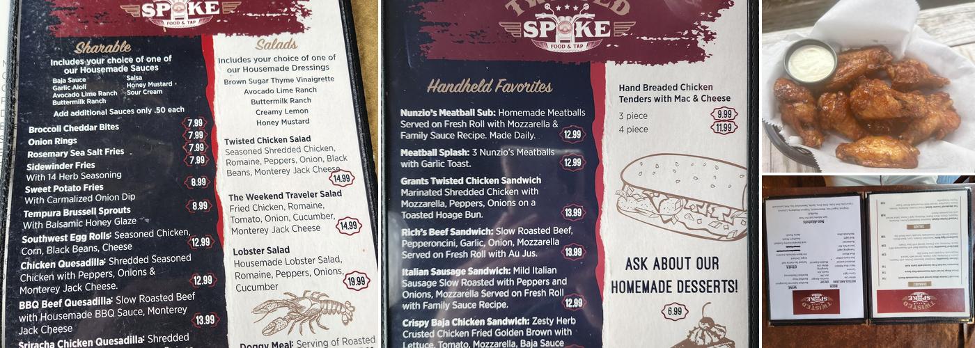 Twisted Spoke, Maggie Valley - Menu, Reviews (294), Photos (43 ...