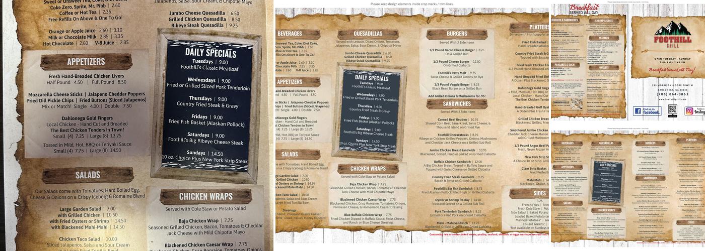 Foothill Grill, Dahlonega - Menu, Reviews (494), Photos (86) - Restaurantji