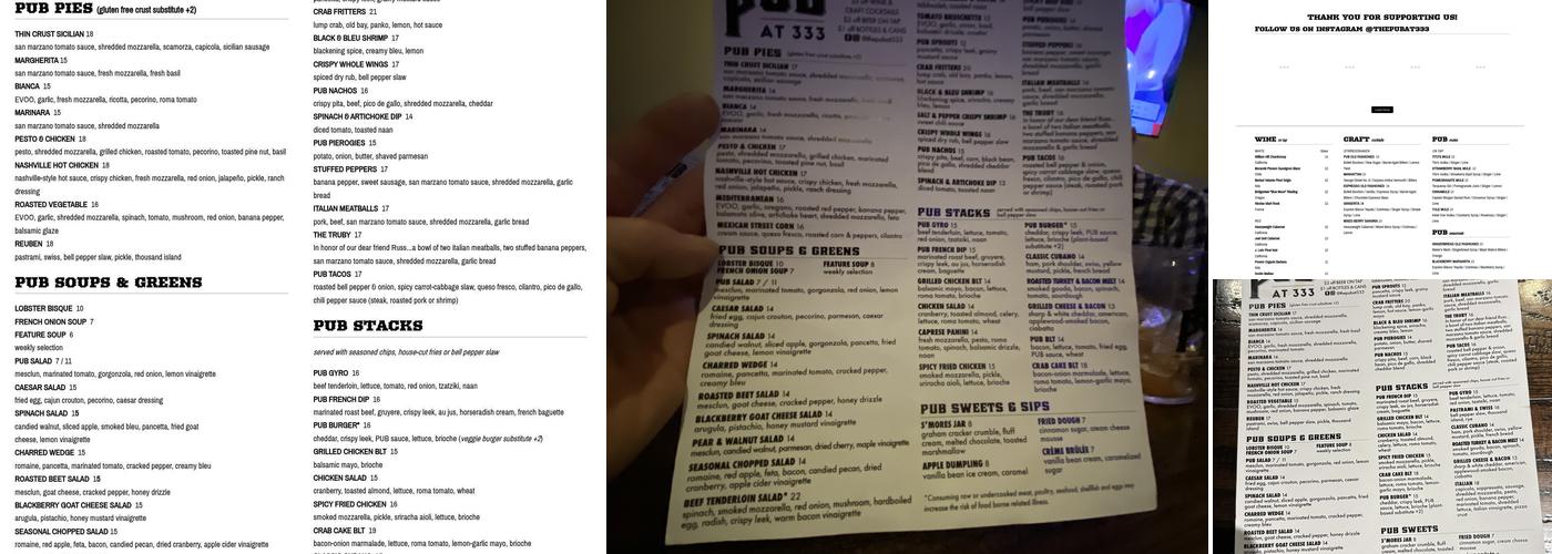 The Pub at 333, Oakmont - Menu, Reviews (265), Photos (84) - Restaurantji