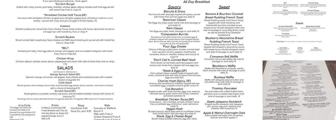 Scratch Restaurant, Independence - Menu, Reviews (415), Photos (85 ...