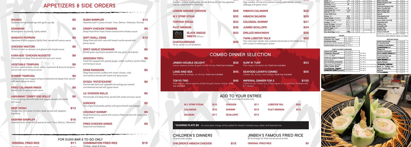 Jinbeh, Frisco - Menu, Reviews (426), Photos (121) - Restaurantji