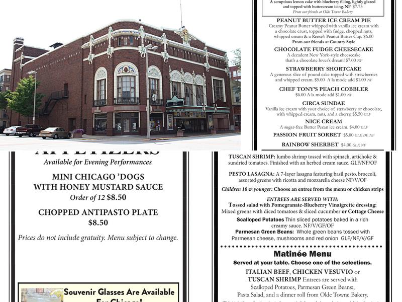 Circa '21 Dinner Playhouse, Rock Island - Menu, Reviews (208), Photos ...