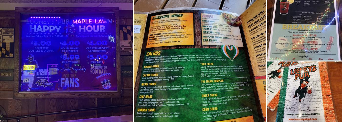 Looney's Pub, Fulton - Menu, Reviews (488), Photos (69) - Restaurantji