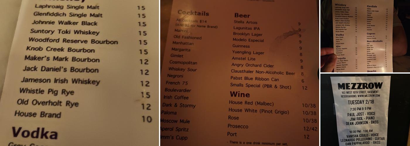 Mezzrow, New York - Menu, Reviews (311), Photos (45) - Restaurantji