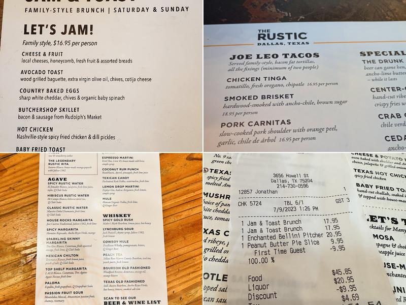 The Rustic, Dallas - Menu, Reviews (761), Photos (120) - Restaurantji