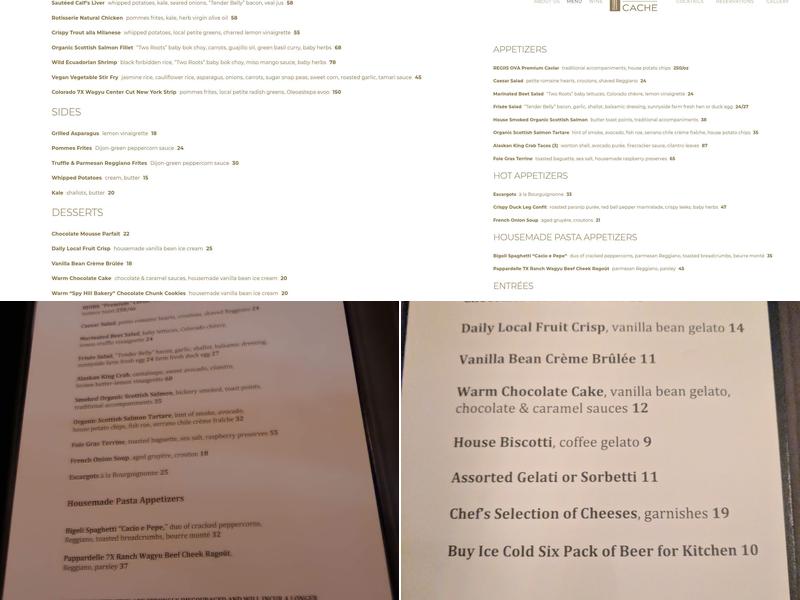 Cache Cache, Aspen - Menu, Reviews (263), Photos (81) - Restaurantji
