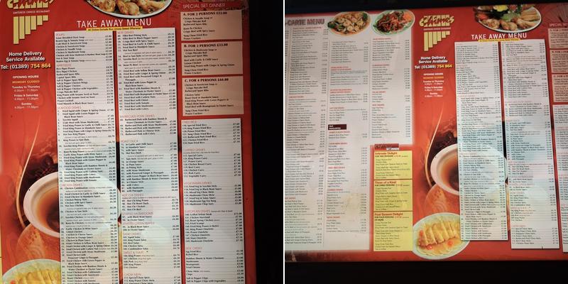 CHIMES Alexandria, Scotland G83 8PN - Menu, Reviews (89), Photos (23 ...