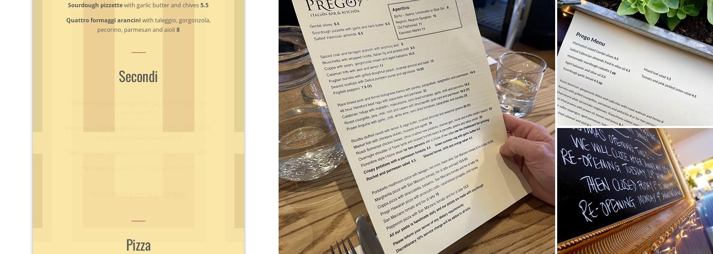PREGO Bristol, Bristol BS6 7PT - Menu, Reviews (89), Photos (22 ...