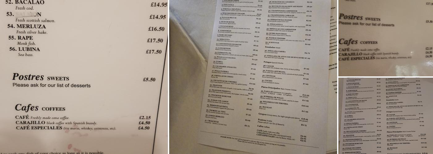 El Rincon de Rafa Manchester, Greater Manchester M3 4BQ - Menu, Reviews ...