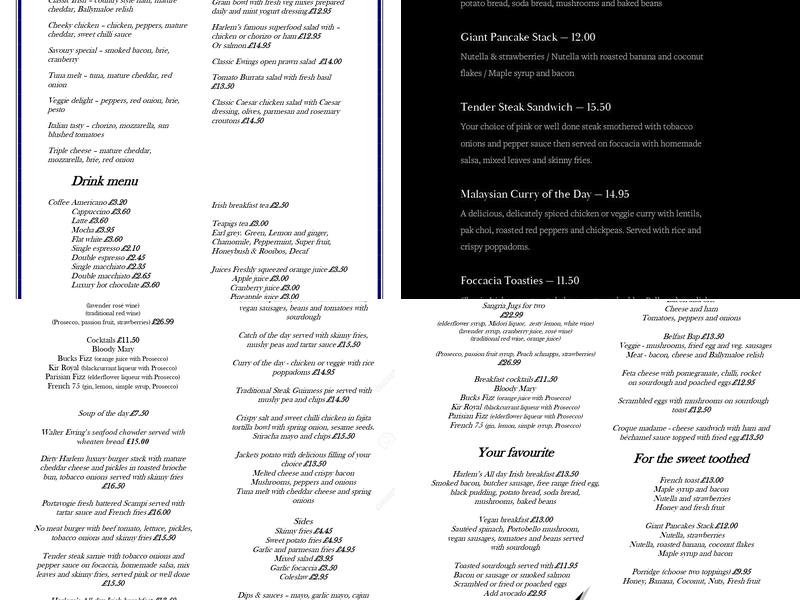 HARLEM CAFE Belfast, Northern Ireland BT2 7FF - Menu, Reviews (304 ...